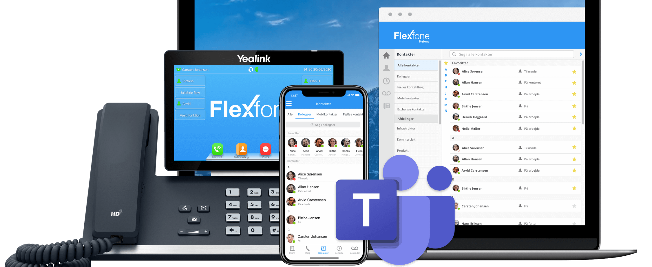 Intuitivt IP telefoni med fuld Microsoft Teams integration.
